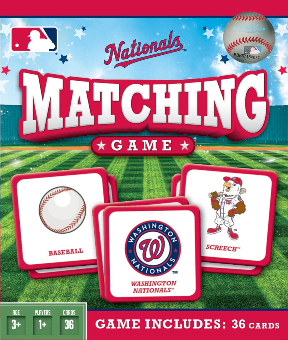 MasterPieces Officially Licensed MLB Washington Nationals Matching Game ...