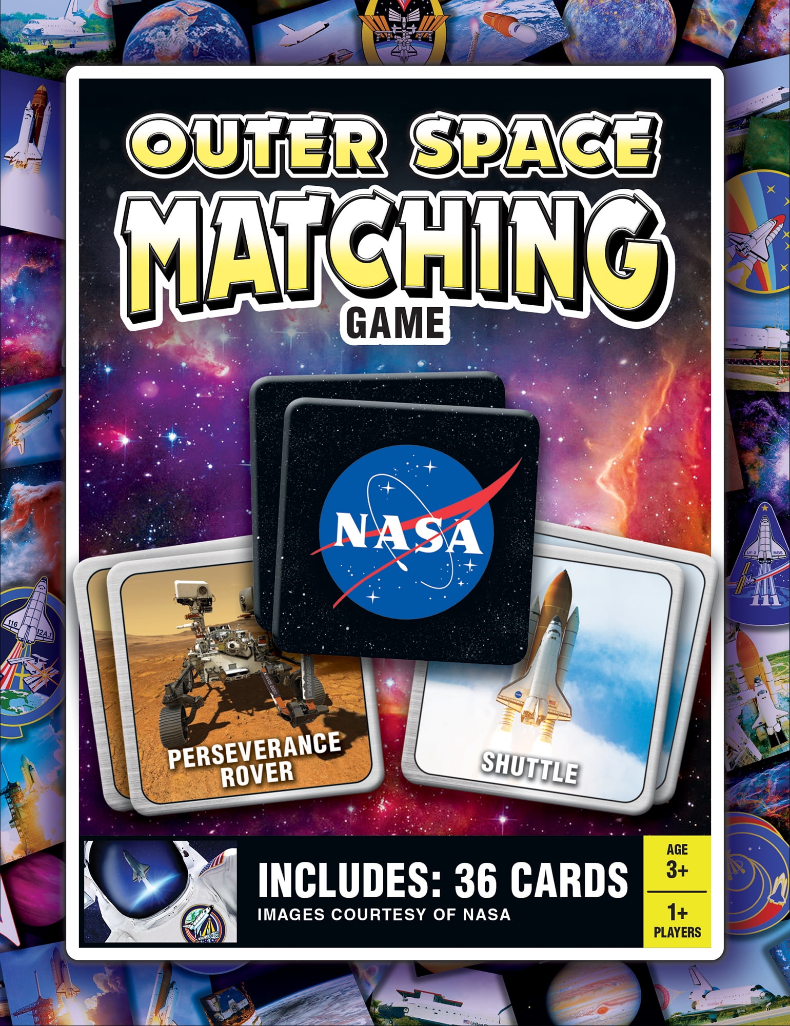 MasterPieces NASA Licensed Outer Space Matching Game for Kids ...