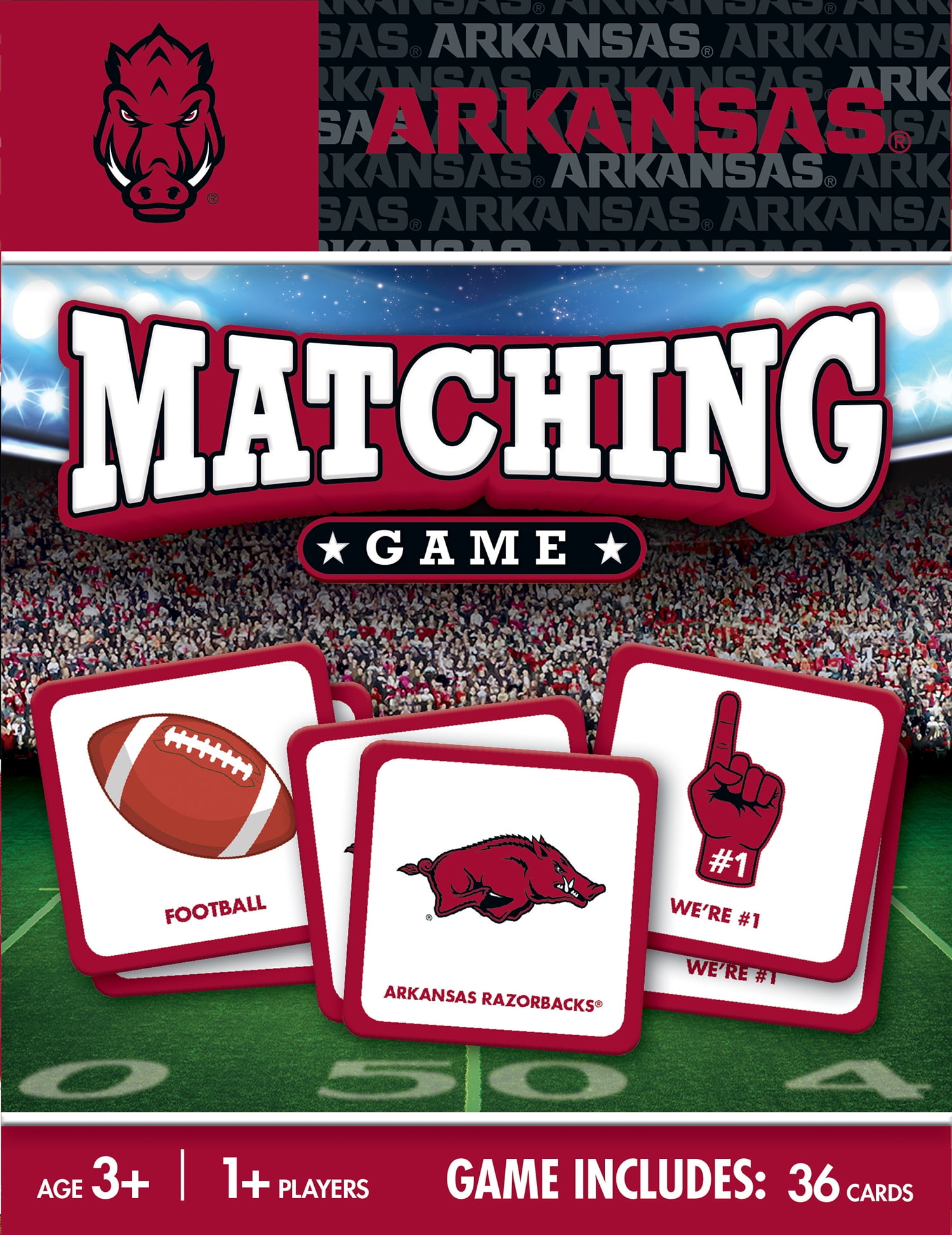 MasterPieces Officially Licensed NCAA Arkansas Razorbacks Matching Game ...