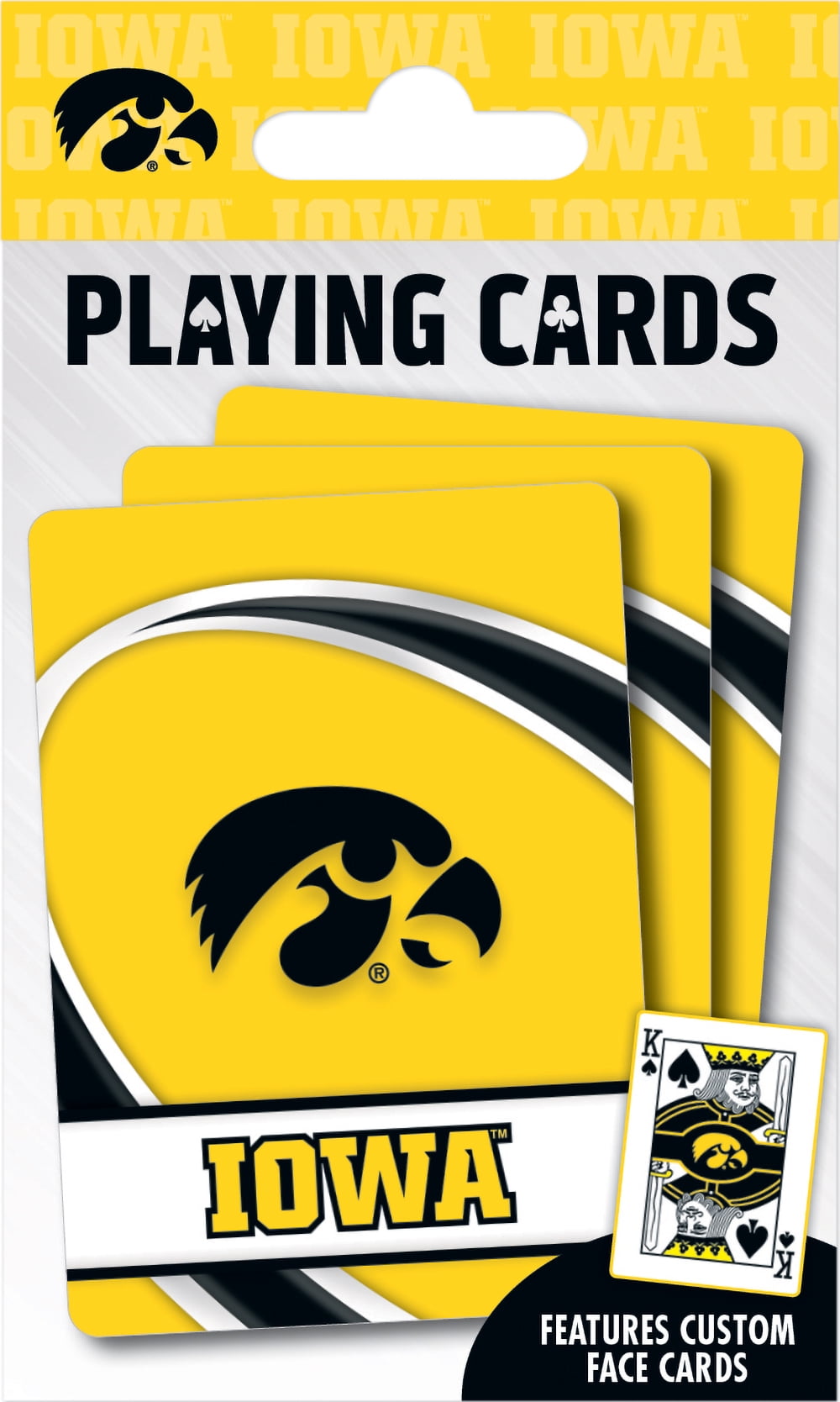 MasterPieces Officially Licensed NCAA Iowa Hawkeyes Playing Cards - 54 ...