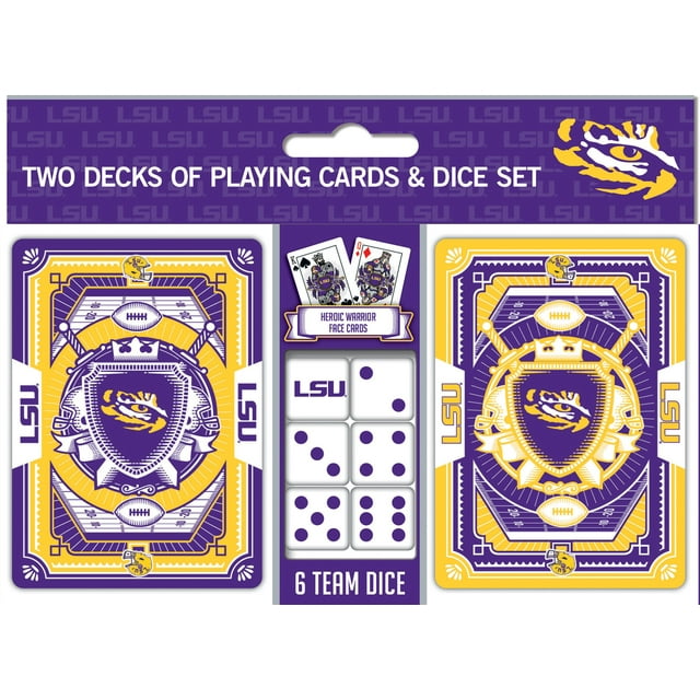 MasterPieces Officially Licensed NCAA LSU Tigers 2-Pack Playing cards ...