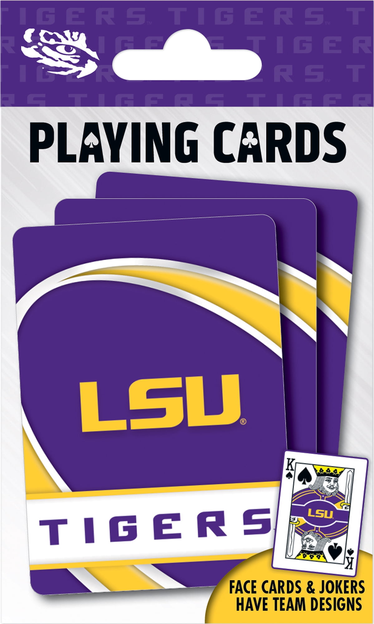 MasterPieces Officially Licensed NCAA LSU Tigers Playing Cards - 54 ...