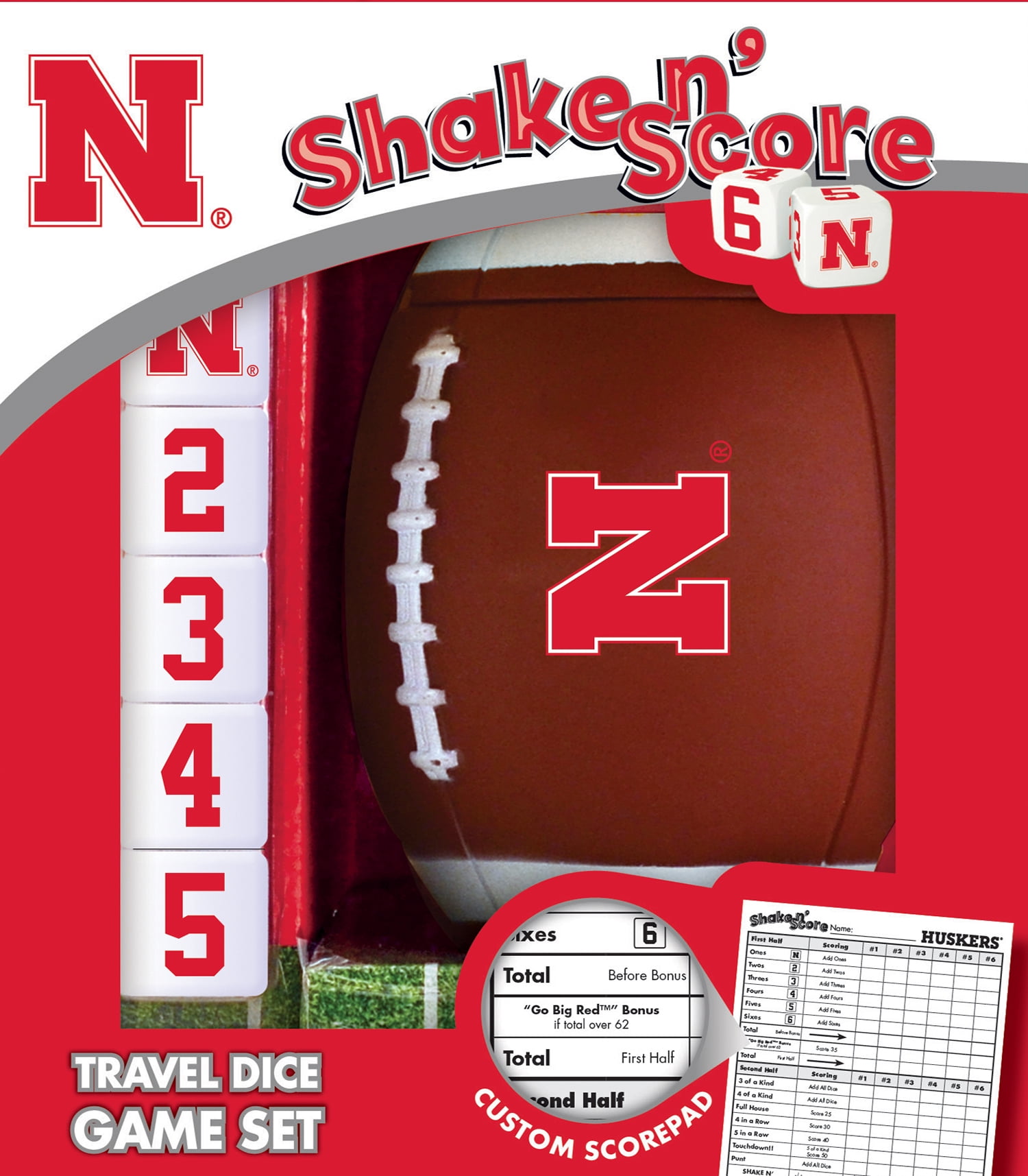 MasterPieces Officially Licensed NCAA Nebraska Cornhuskers Shake N ...