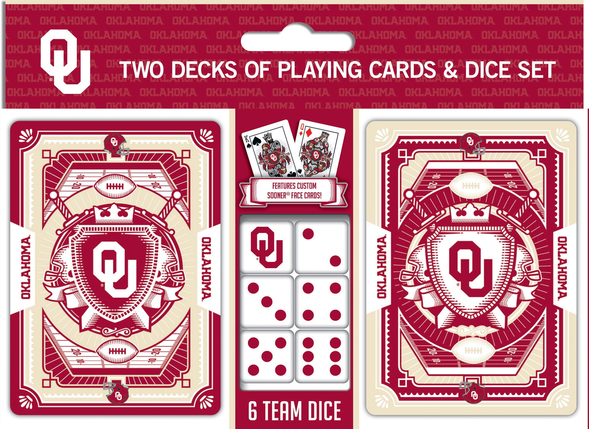MasterPieces Officially Licensed NCAA Oklahoma Sooners 2-Pack Playing ...