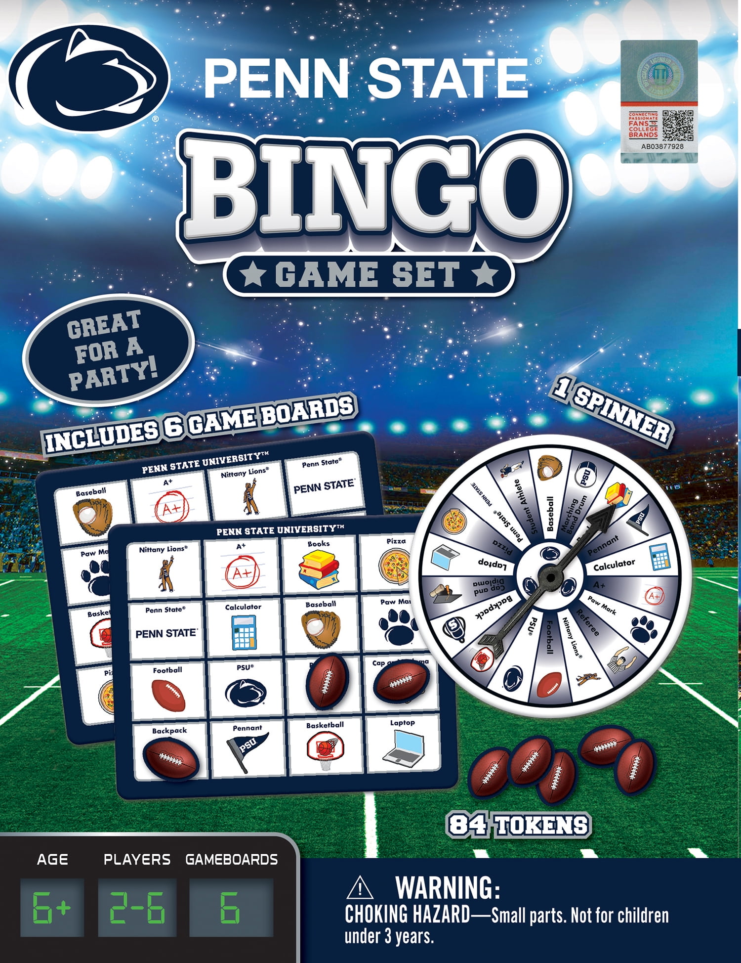 MasterPieces Officially Licensed NCAA Penn State Nittany Lions Bingo ...