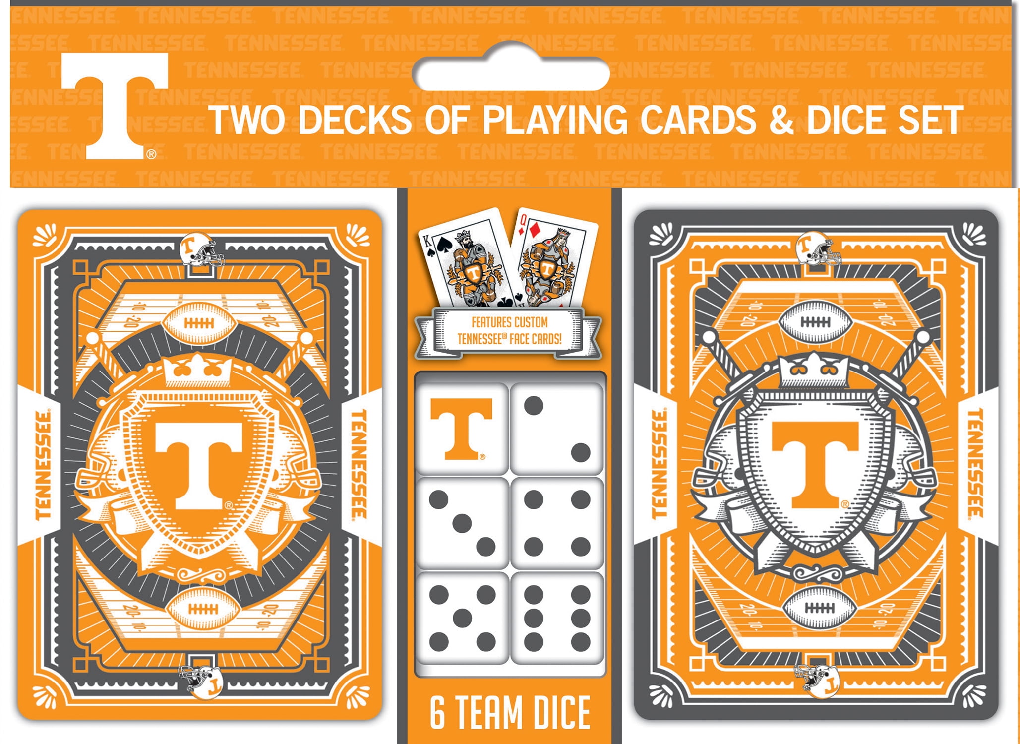MasterPieces NCAA Tennessee Volunteers Game Night Set - 2-Pack Playing ...