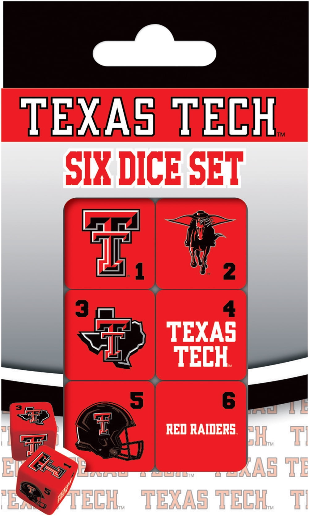 MasterPieces Officially Licensed NCAA Texas Tech Red Raiders - 6 Piece ...