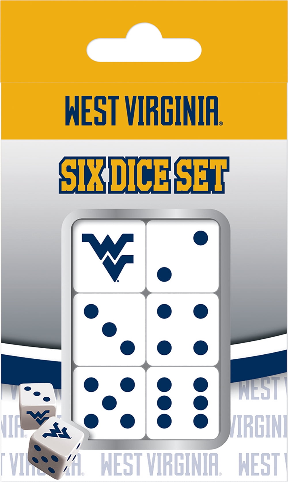 MasterPieces Officially Licensed NCAA West Virginia Mountaineers - 6 ...