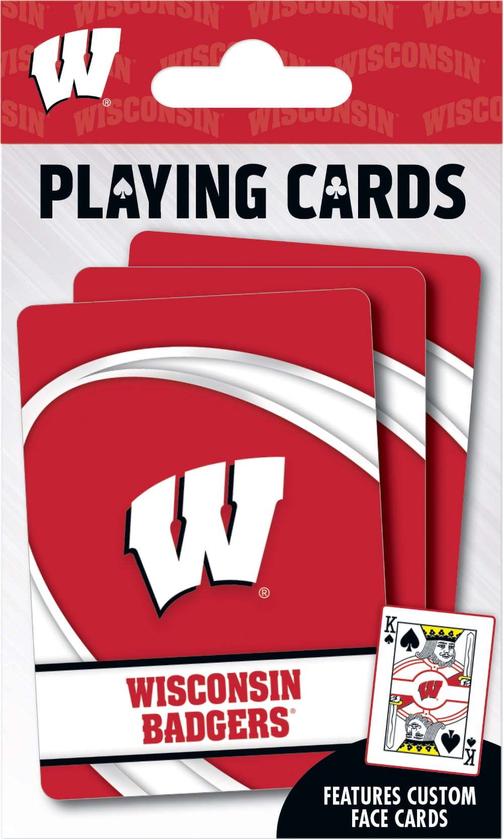 MasterPieces NCAA Wisconsin Badgers Playing Cards - Officially Licensed ...