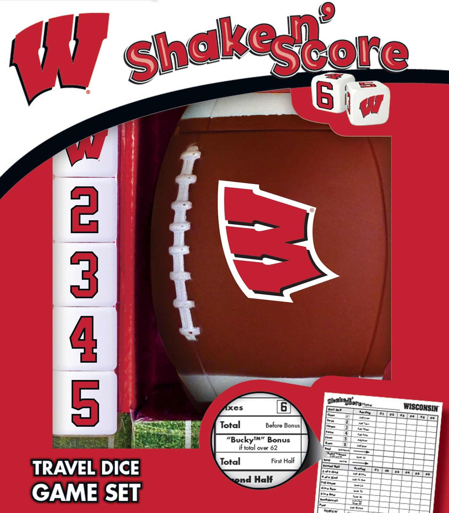 MasterPieces Officially Licensed NCAA Wisconsin Badgers Shake N' Score ...