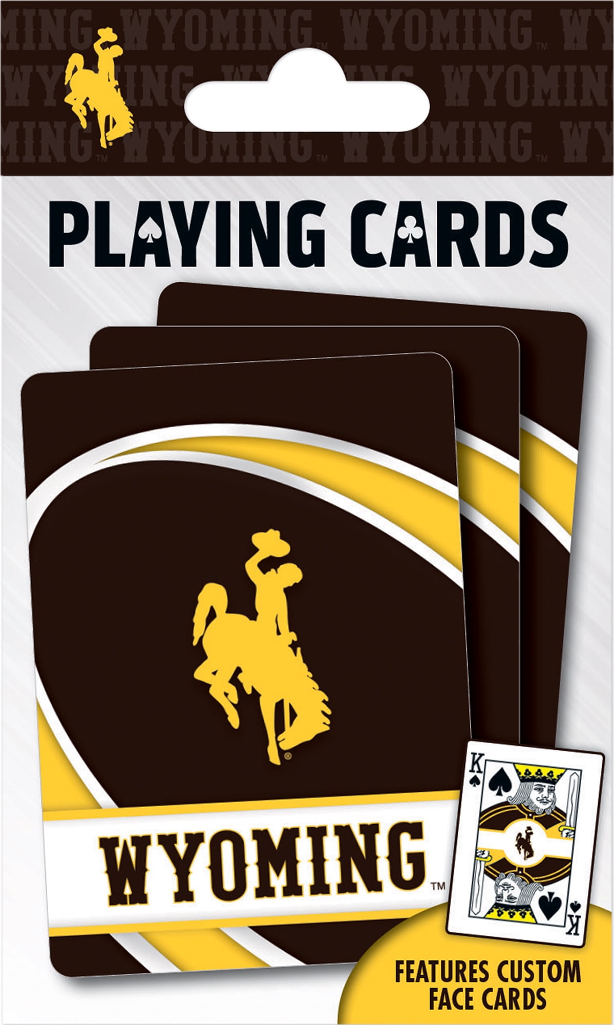 MasterPieces Officially Licensed NCAA Wyoming Cowboys Playing Cards ...
