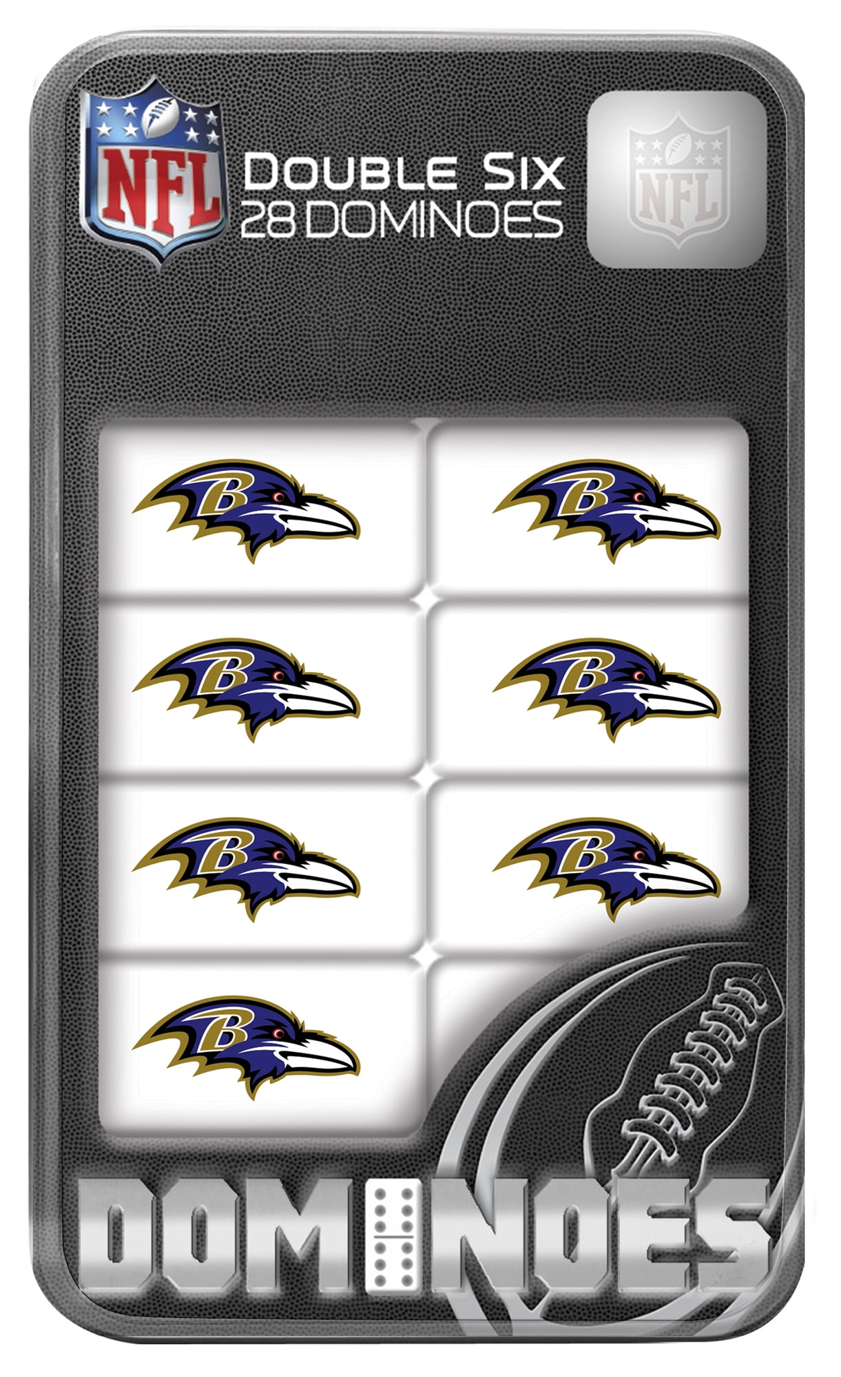 MasterPieces NFL Baltimore Ravens Dominoes Set, 28 Resin Pieces ...