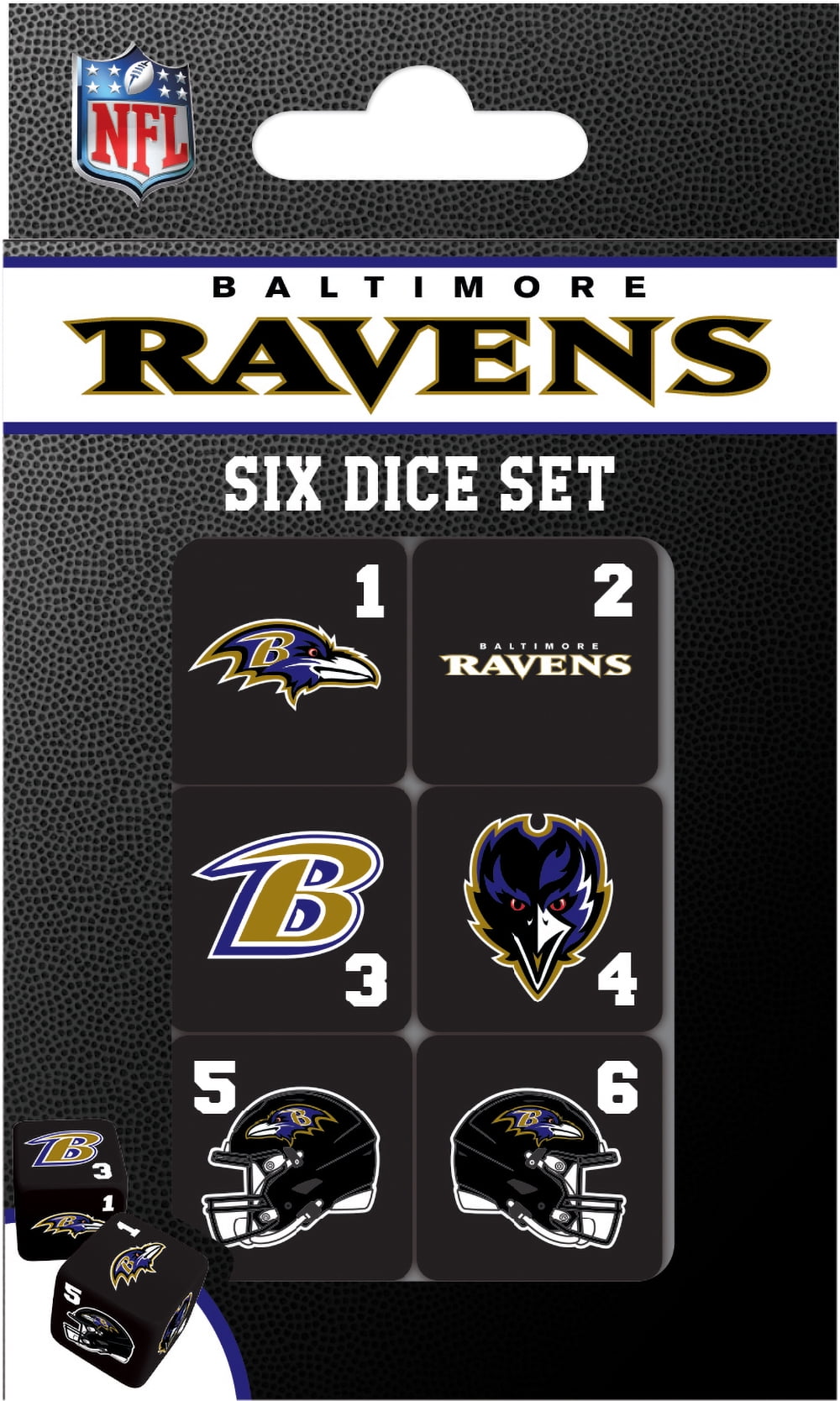 MasterPieces Officially Licensed NFL Baltimore Ravens - 6 Piece D6 ...