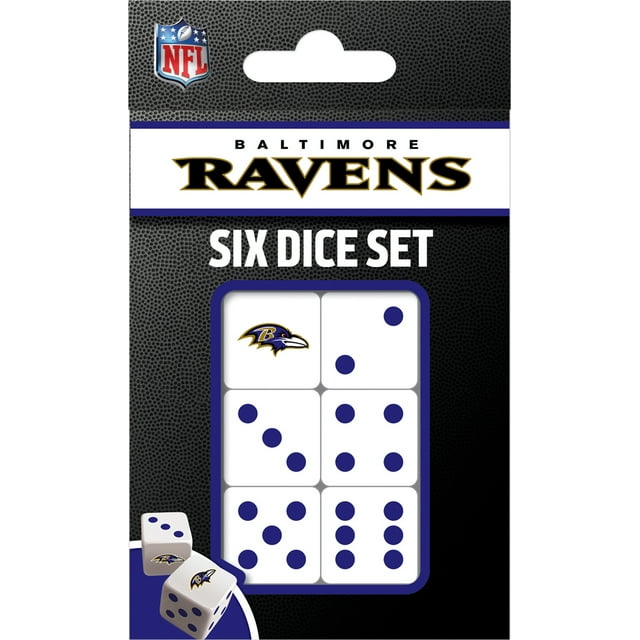 MasterPieces Officially Licensed NFL Baltimore Ravens - 6 Piece D6 ...