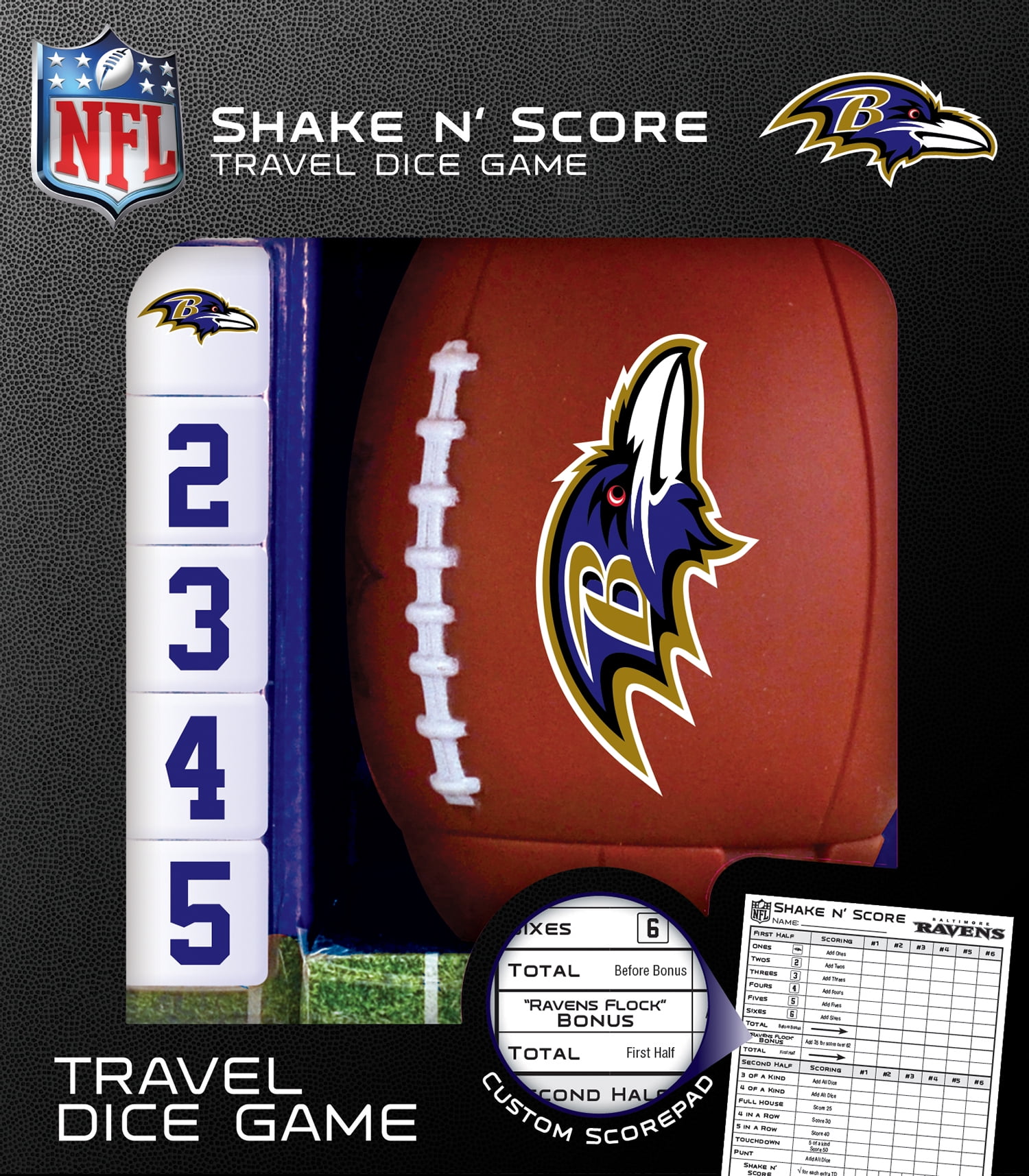 MasterPieces Officially Licensed NFL Baltimore Ravens Shake N' Score ...