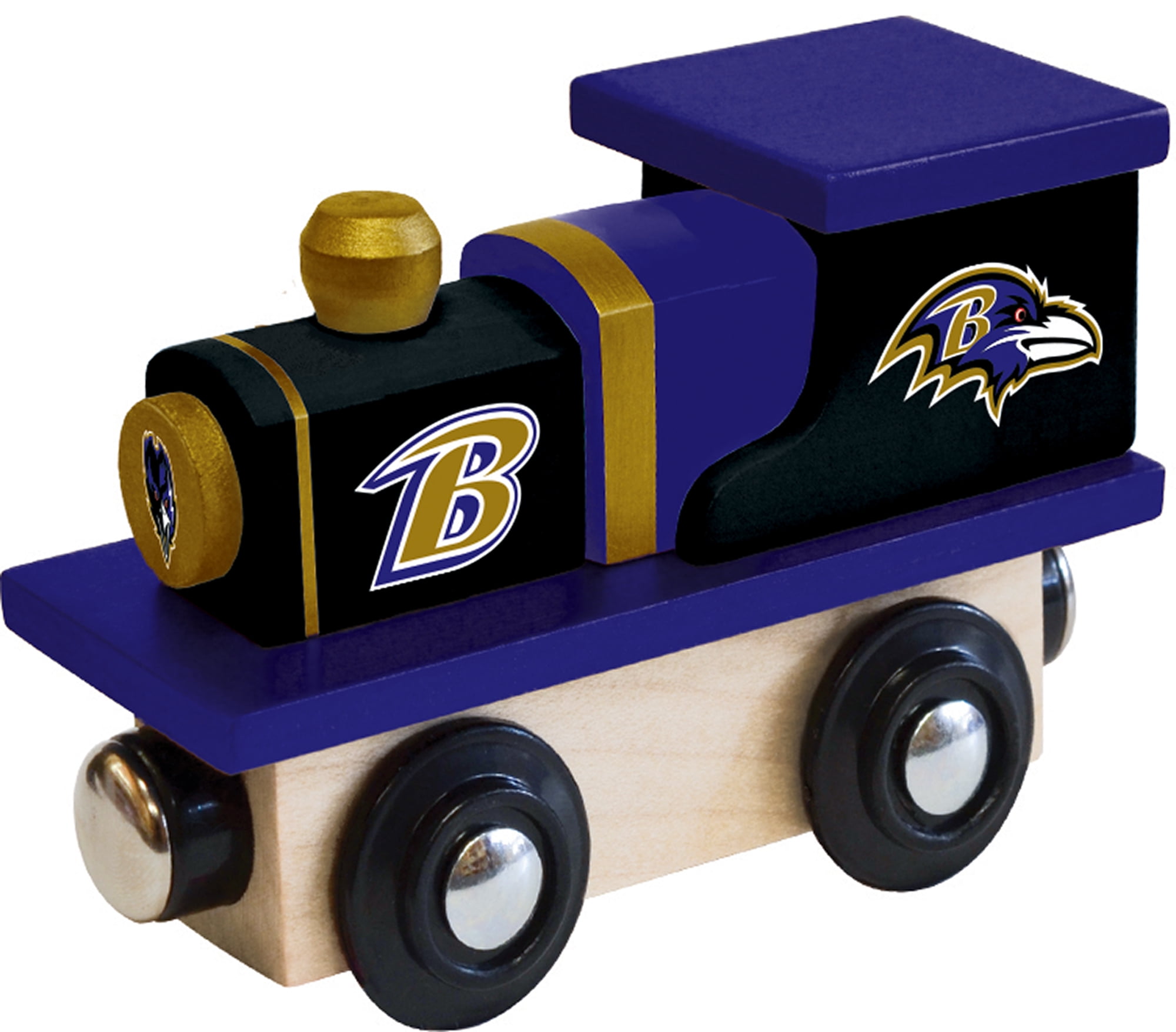MasterPieces NFL Baltimore Ravens Real Wood Toy Train Engine ...