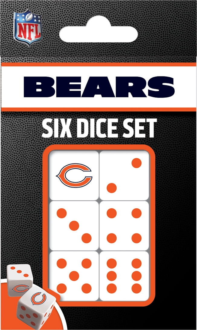 MasterPieces Officially Licensed NFL Chicago Bears - 6 Piece D6 Gaming ...