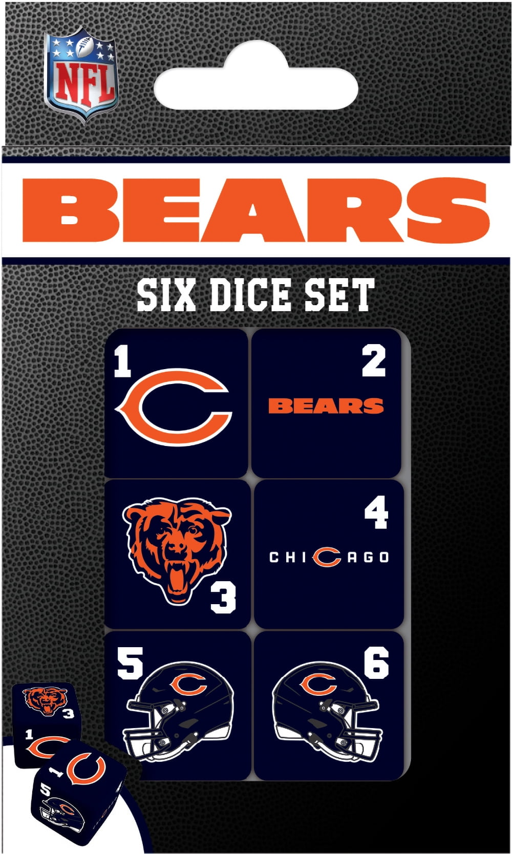 MasterPieces Officially Licensed NFL Chicago Bears - 6 Piece D6 Gaming ...