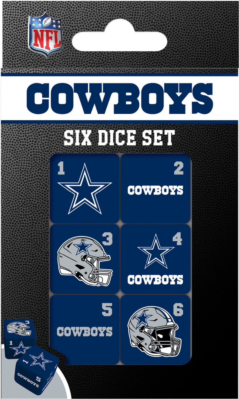 MasterPieces Officially Licensed NFL Dallas Cowboys - 6 Piece D6 Gaming ...