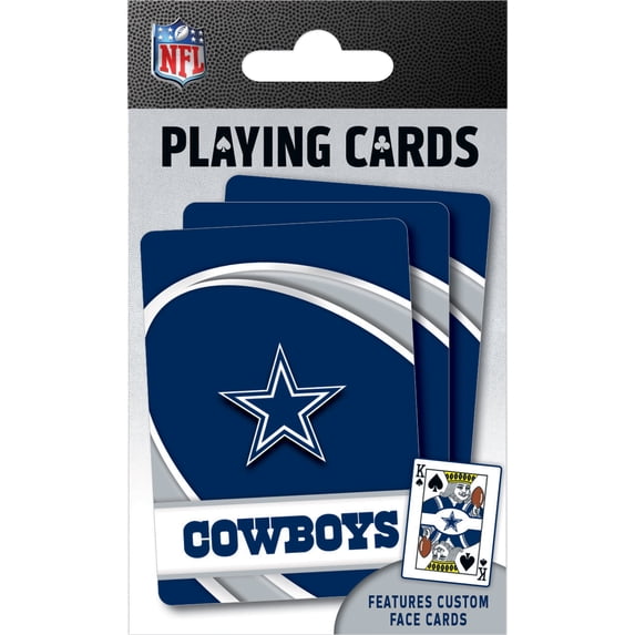 MasterPieces NFL Dallas Cowboys Licensed Playing Cards - 54 Card Deck ...