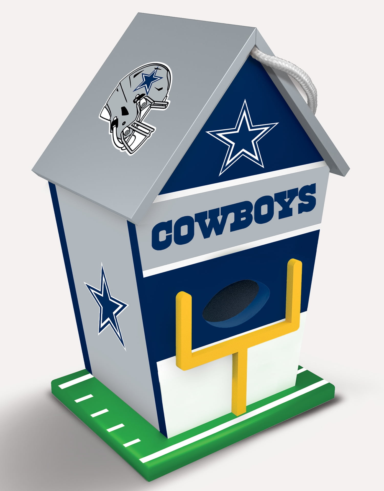 MasterPieces, Outdoor Wood Birdhouse, 8" x 5", Dallas Cowboys licensed ...