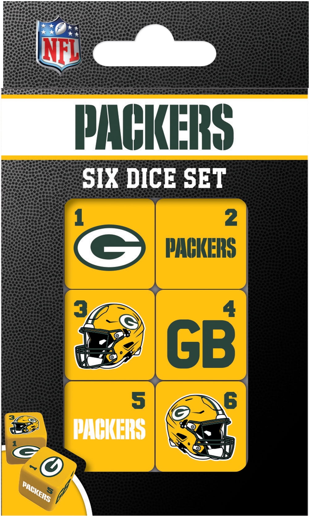 MasterPieces Officially Licensed NFL Green Bay Packers - 6 Piece D6 ...