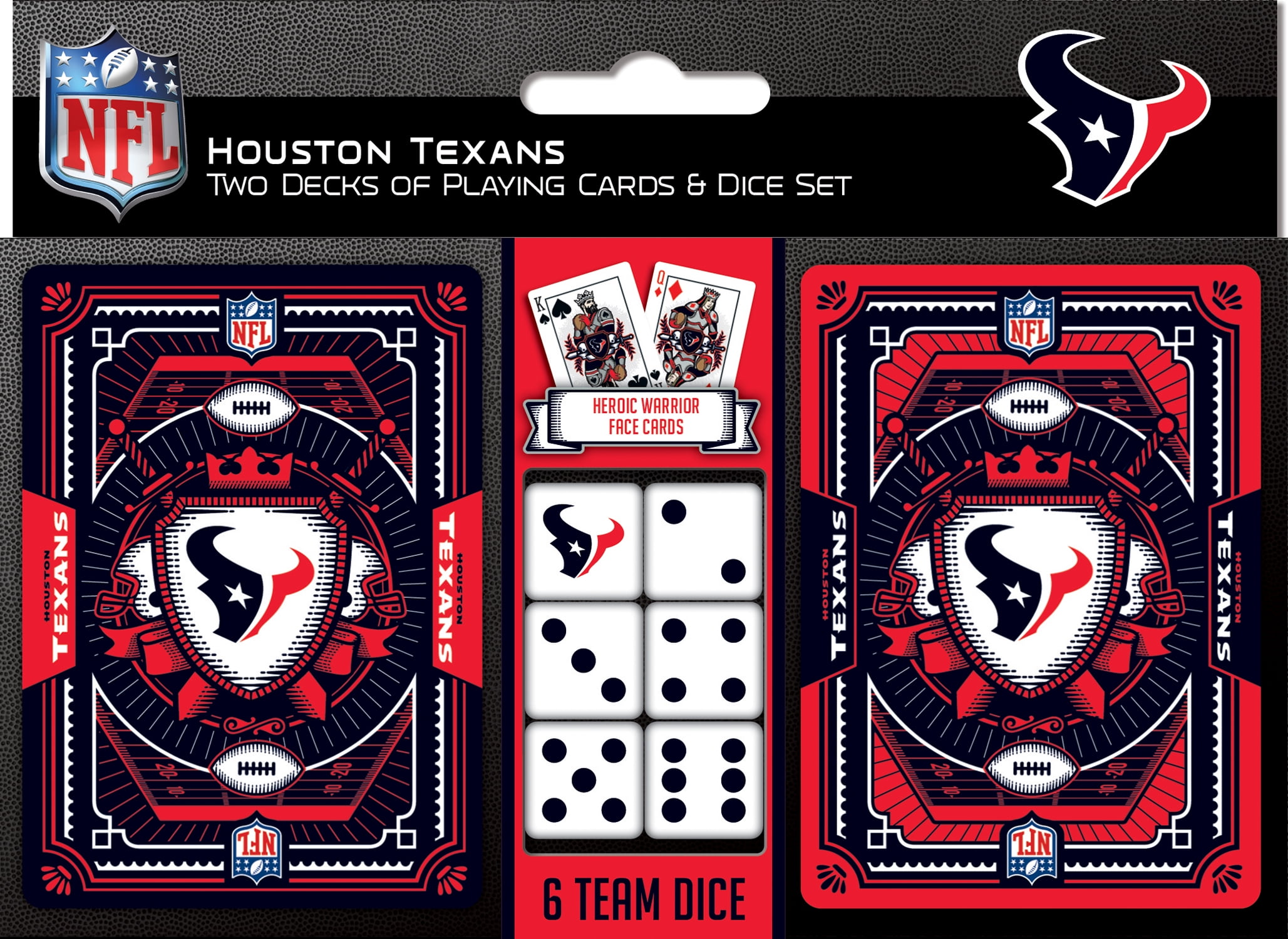 MasterPieces Officially Licensed NFL Houston Texans 2-Pack Playing ...