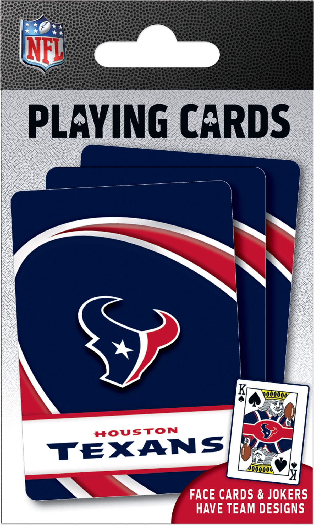 MasterPieces Officially Licensed NFL Houston Texans Playing Cards - 54 ...
