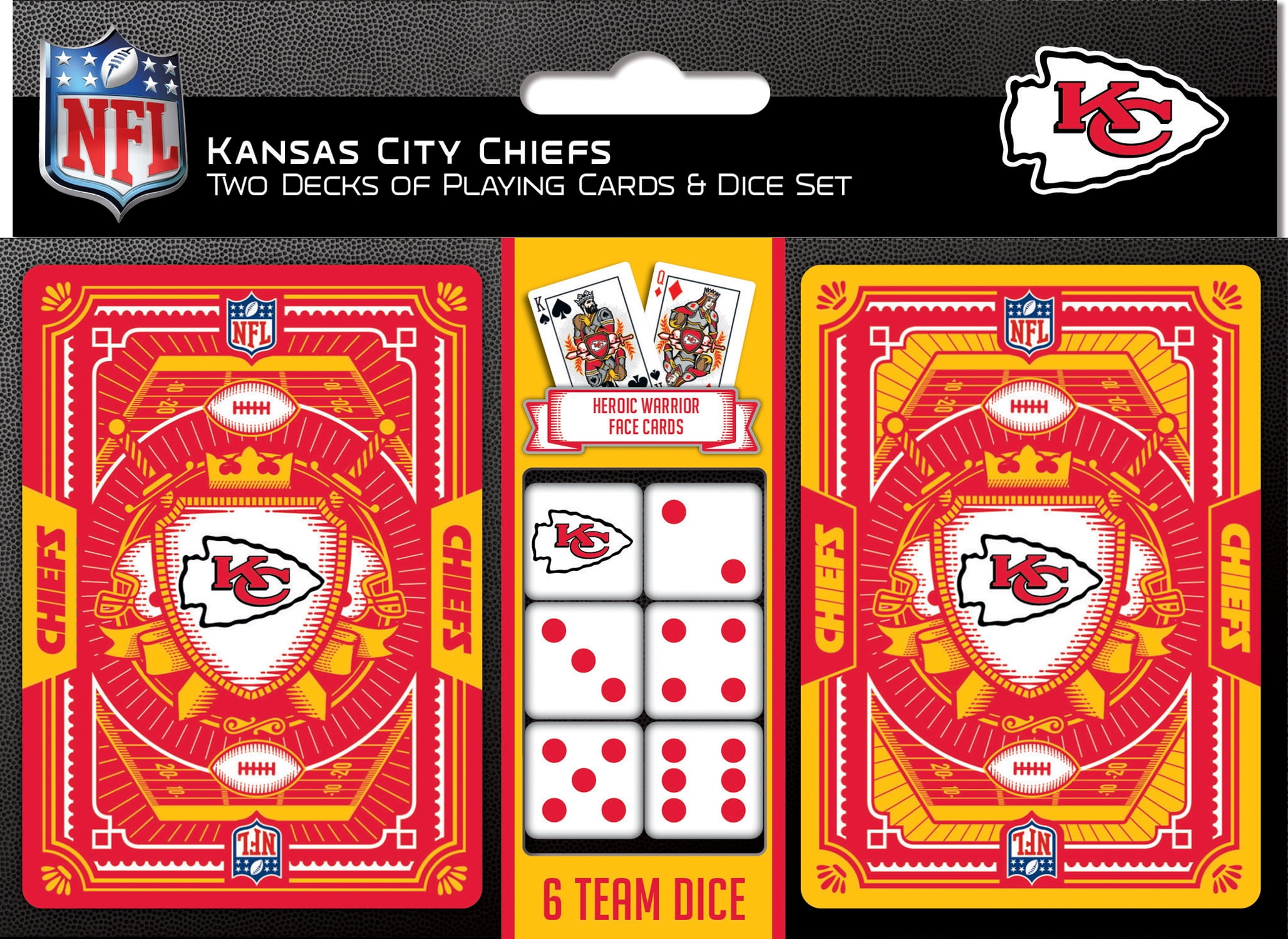 MasterPieces Officially Licensed NFL Kansas City Chiefs 2-Pack Playing ...