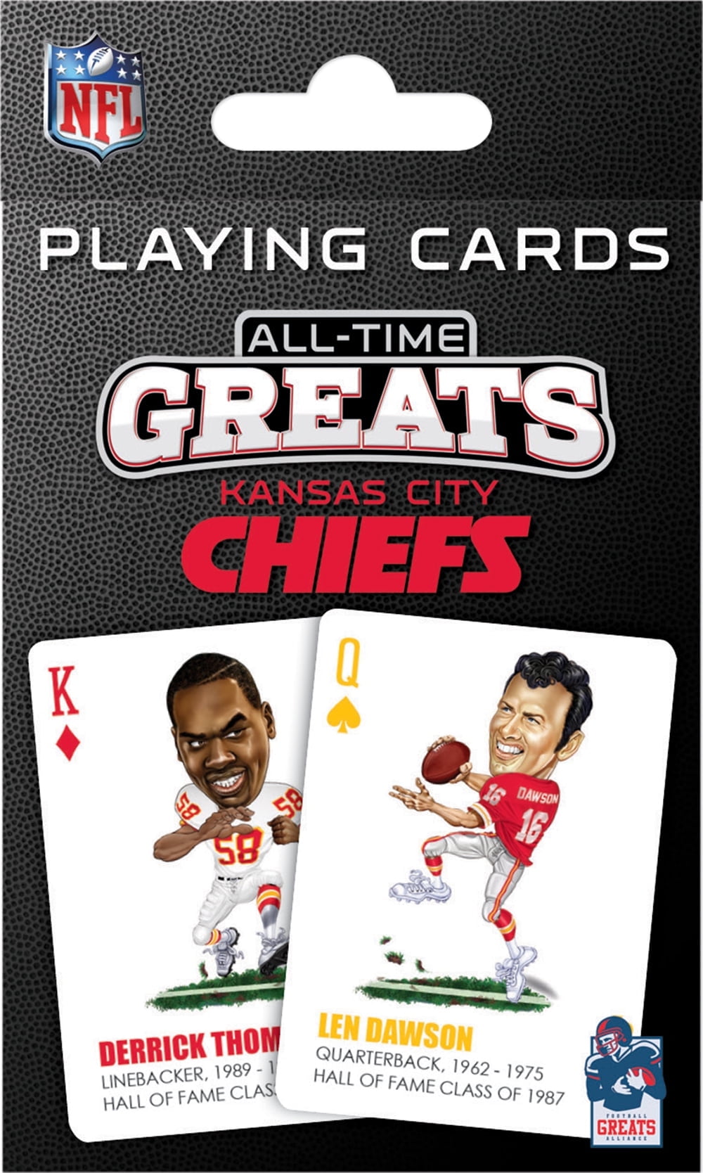 MasterPieces NFL Football KC Chiefs All-Time Greats Playing Cards - 54 ...