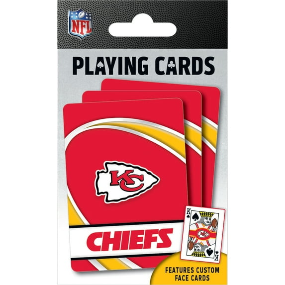NFL Kansas City Chiefs Football Playing Cards by MasterPieces ...
