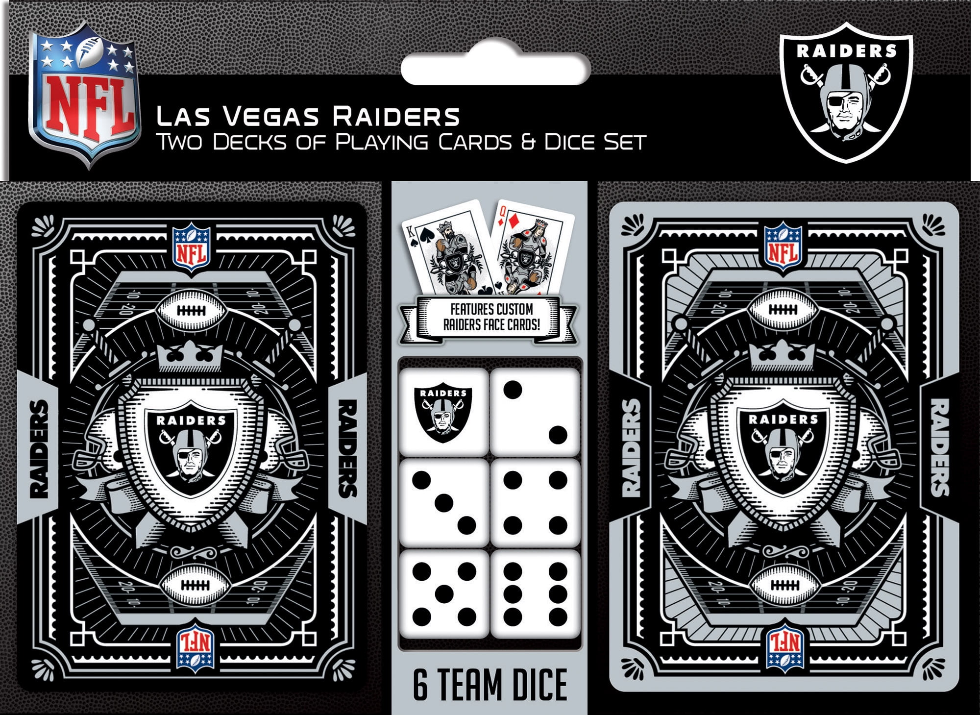MasterPieces Officially Licensed NFL Las Vegas Raiders 2-Pack Playing ...