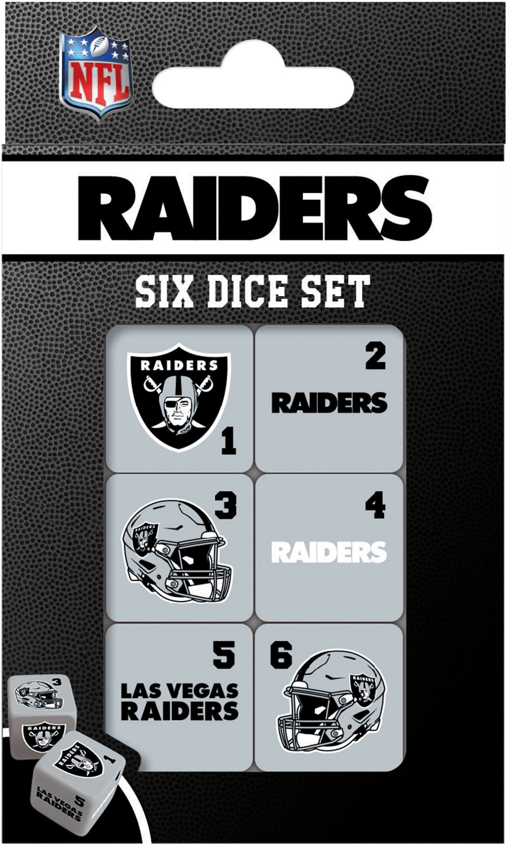 MasterPieces Officially Licensed NFL Las Vegas Raiders - 6 Piece D6 ...