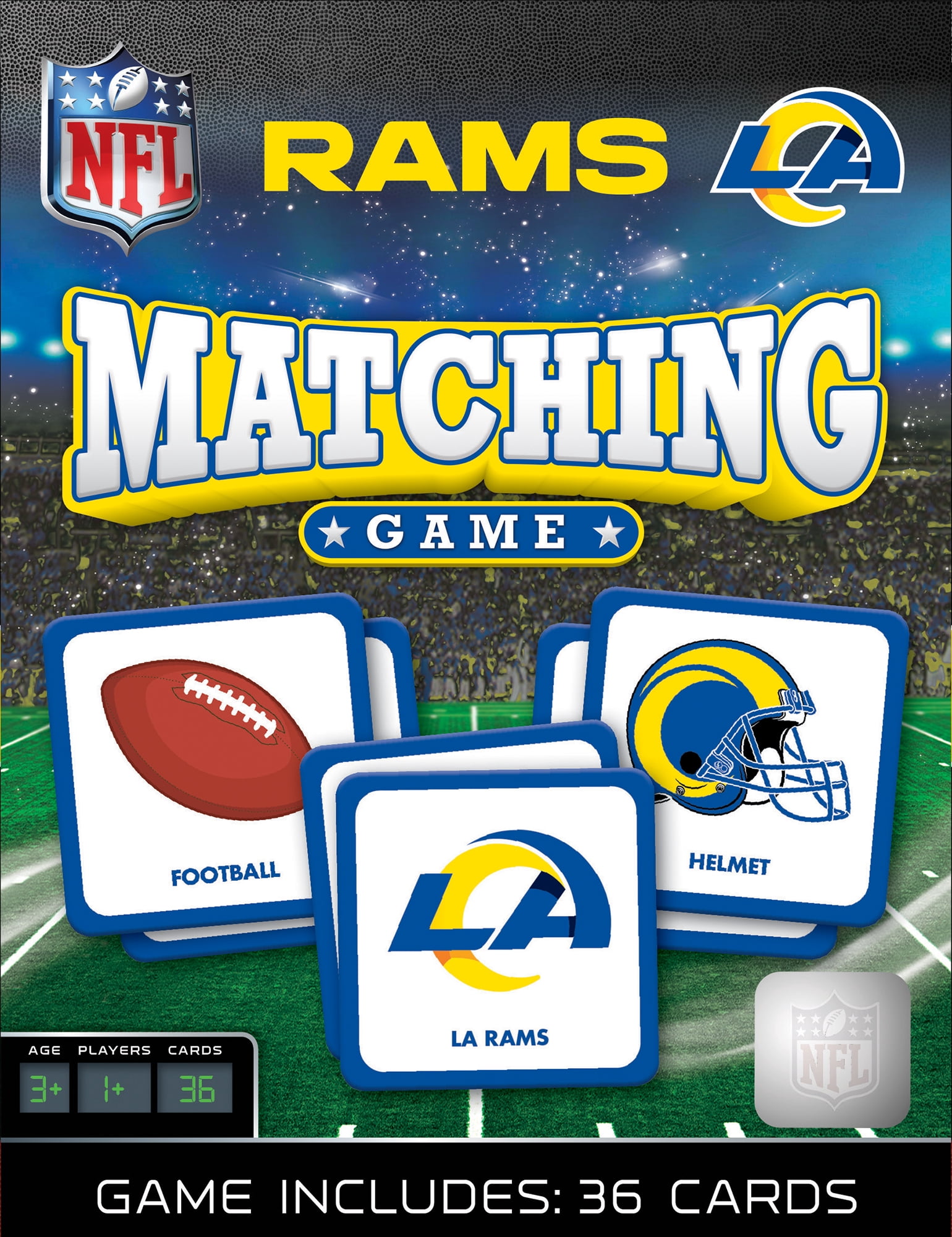 MasterPieces Officially Licensed NFL Los Angeles Rams Matching Game for ...