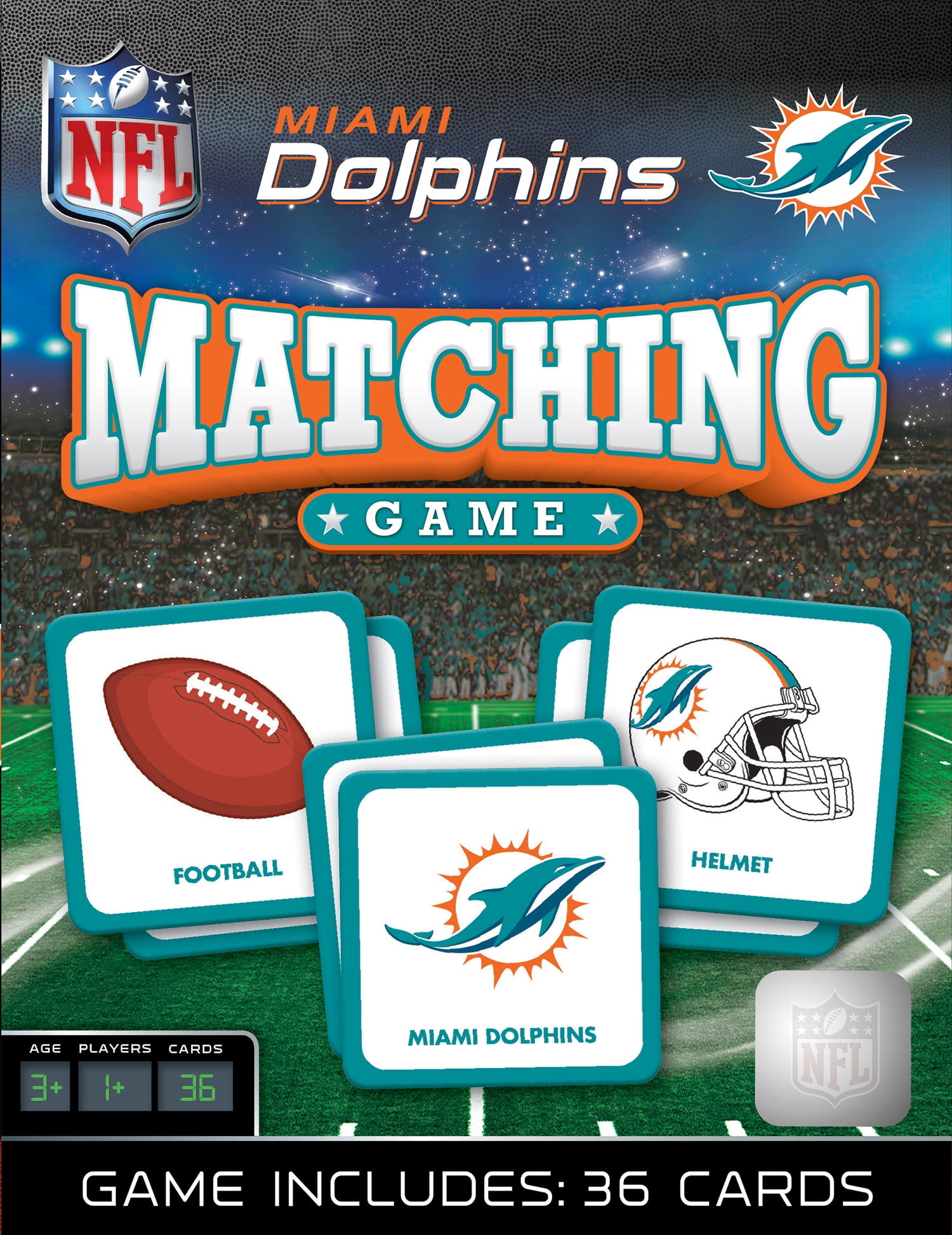 MasterPieces Officially Licensed NFL Miami Dolphins Matching Game for ...