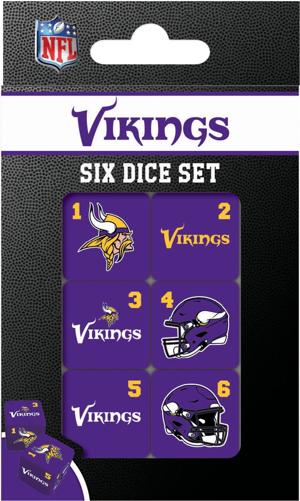 MasterPieces Officially Licensed NFL Minnesota Vikings - 6 Piece D6 ...