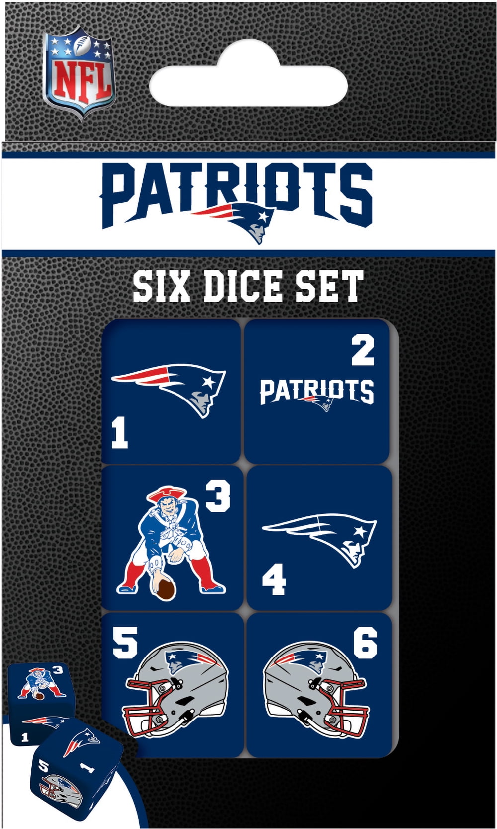MasterPieces Officially Licensed NFL New England Patriots - 6 Piece D6 ...