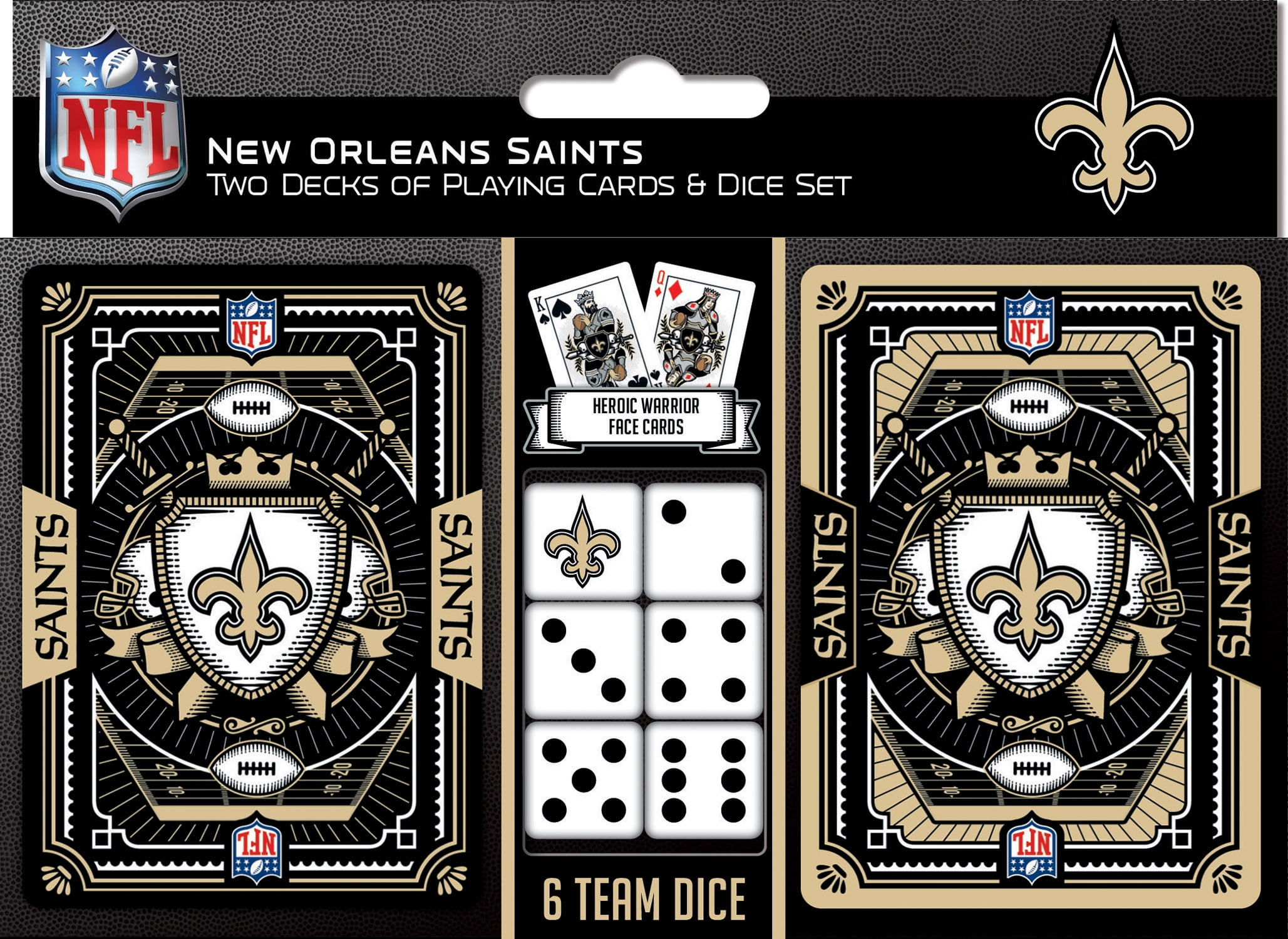 MasterPieces Officially Licensed NFL New Orleans Saints 2-Pack Playing ...