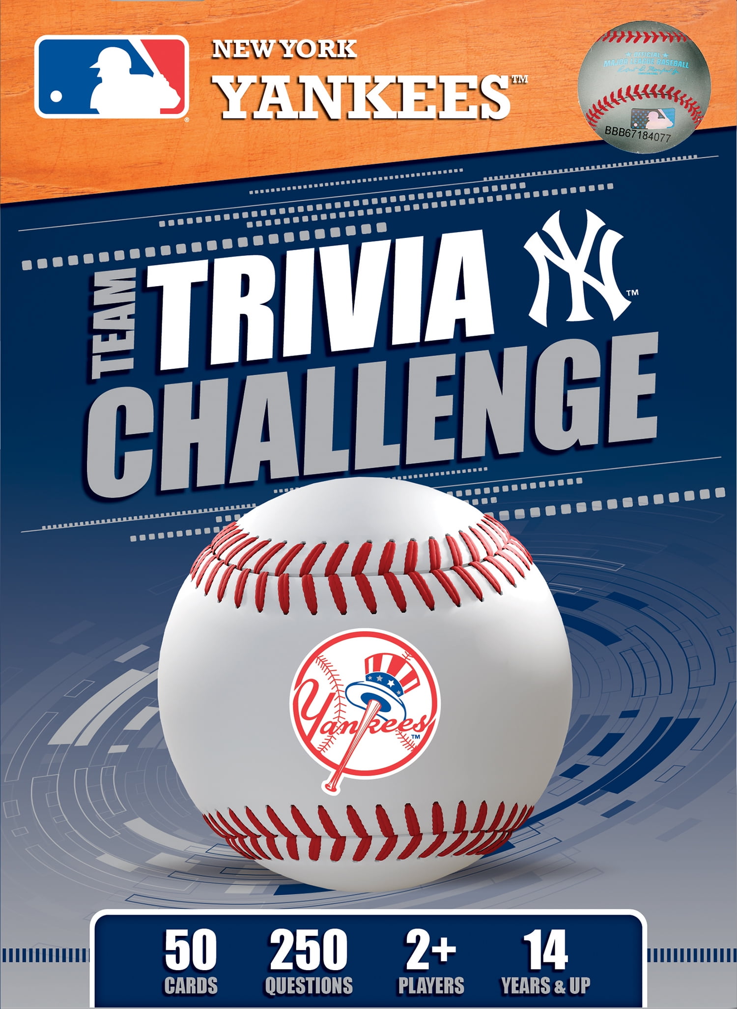 MasterPieces MLB New York Yankees Baseball Trivia Challenge Card Game ...