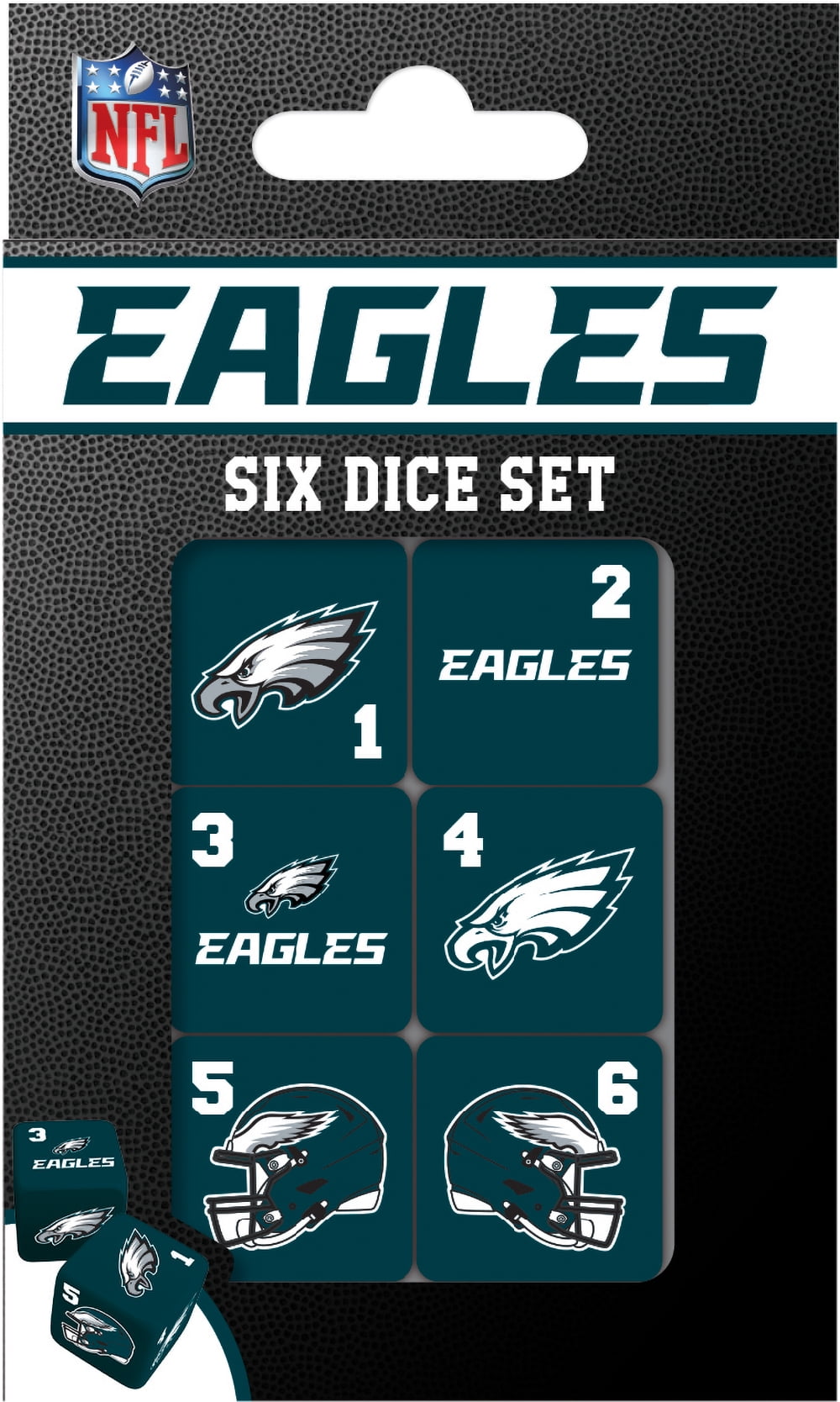 MasterPieces Officially Licensed NFL Philadelphia Eagles - 6 Piece D6 ...