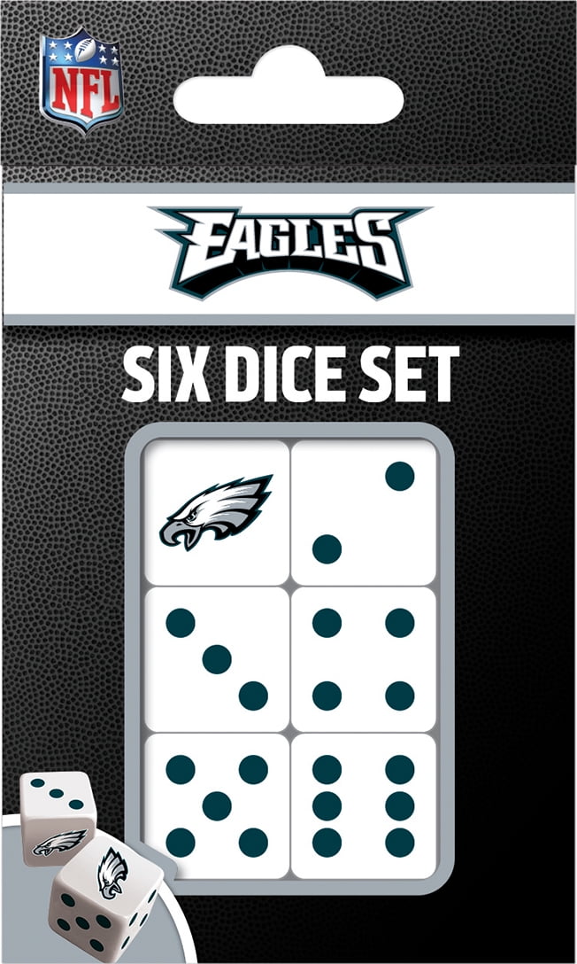 MasterPieces Officially Licensed NFL Philadelphia Eagles - 6 Piece D6 ...