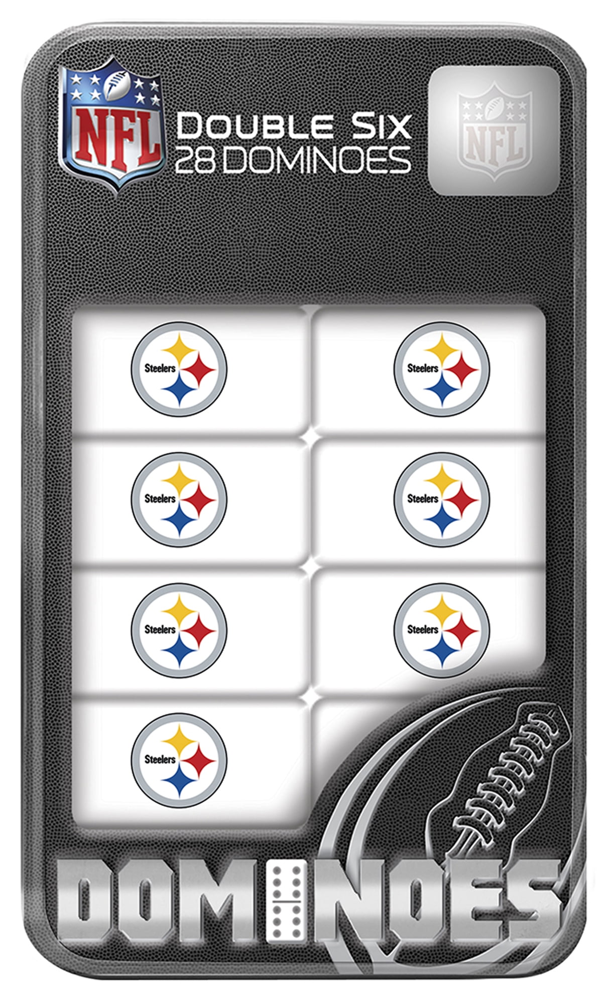 MasterPieces NFL Pittsburgh Steelers Domino Set, 28 Piece Officially ...
