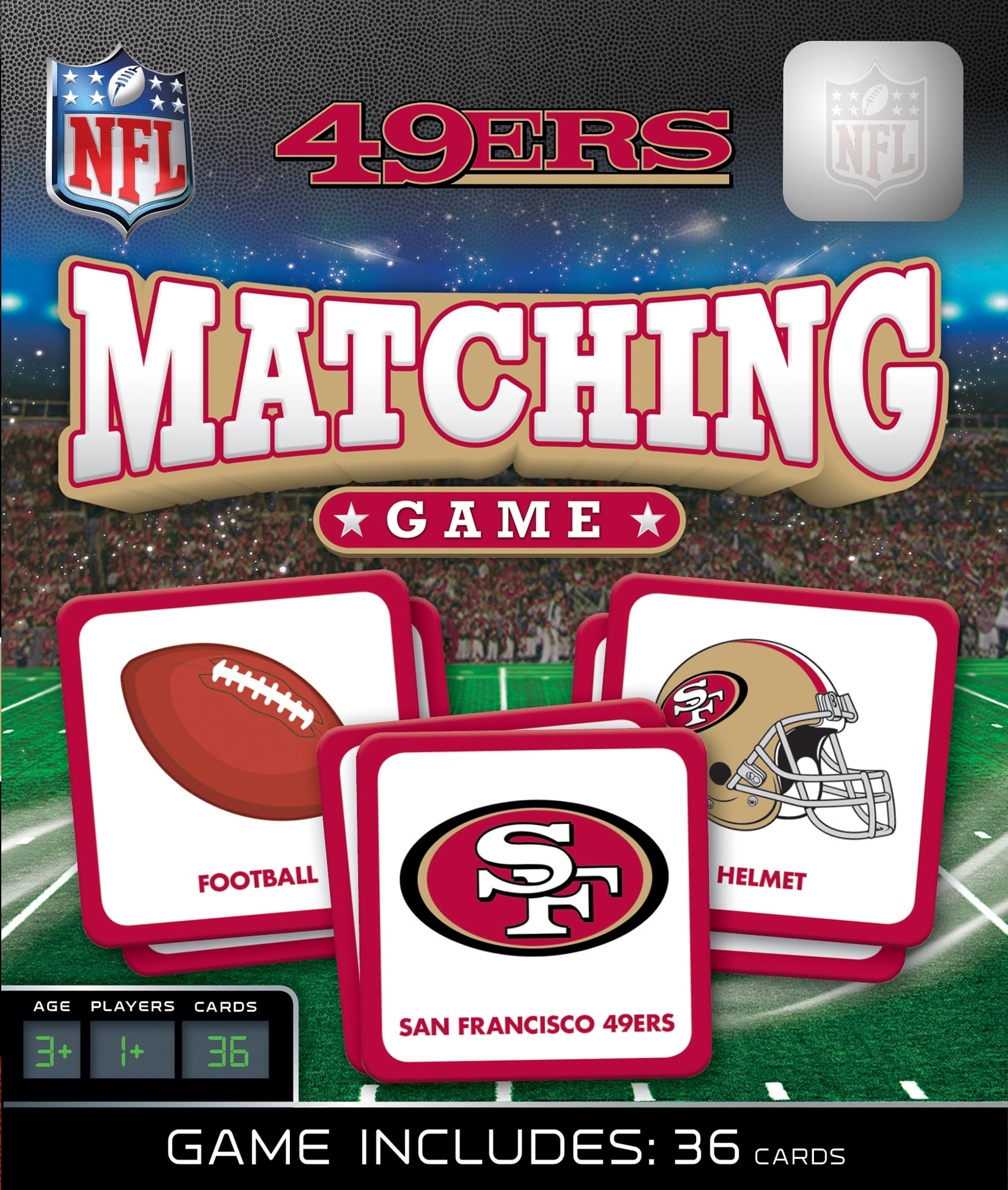 MasterPieces NFL San Francisco 49ers Memory Board Matching Game for ...