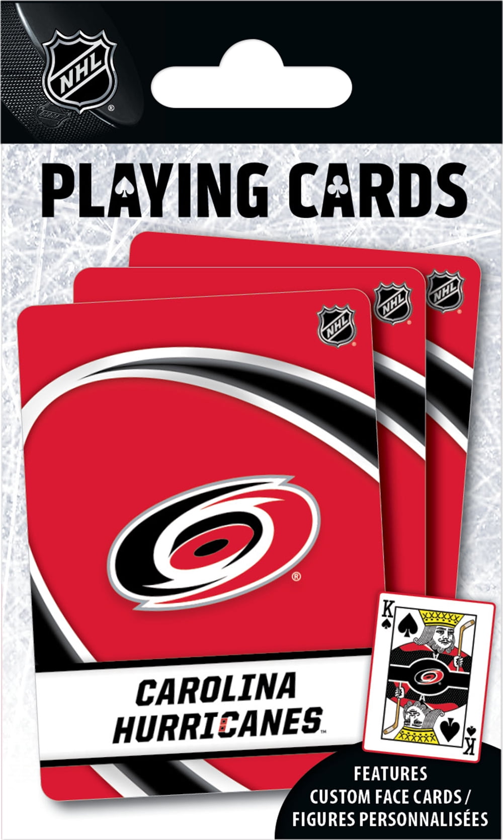 MasterPieces Officially Licensed NHL Carolina Hurricanes Playing Cards ...