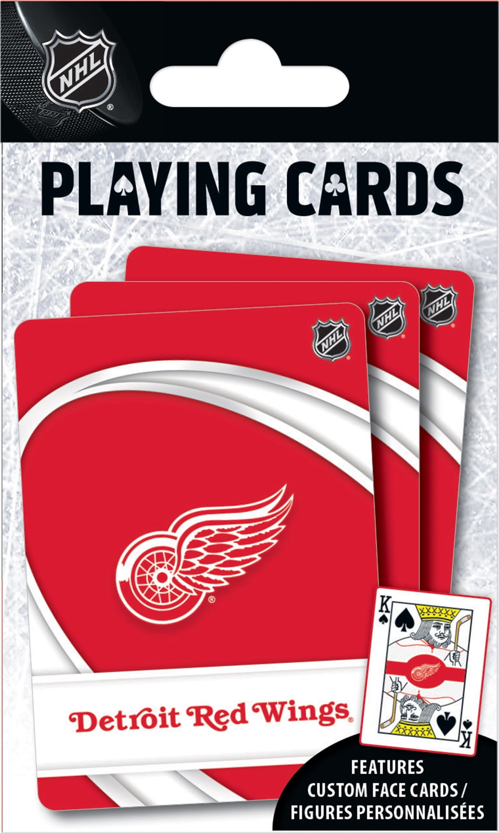MasterPieces Officially Licensed NHL Detroit Red Wings Playing Cards ...