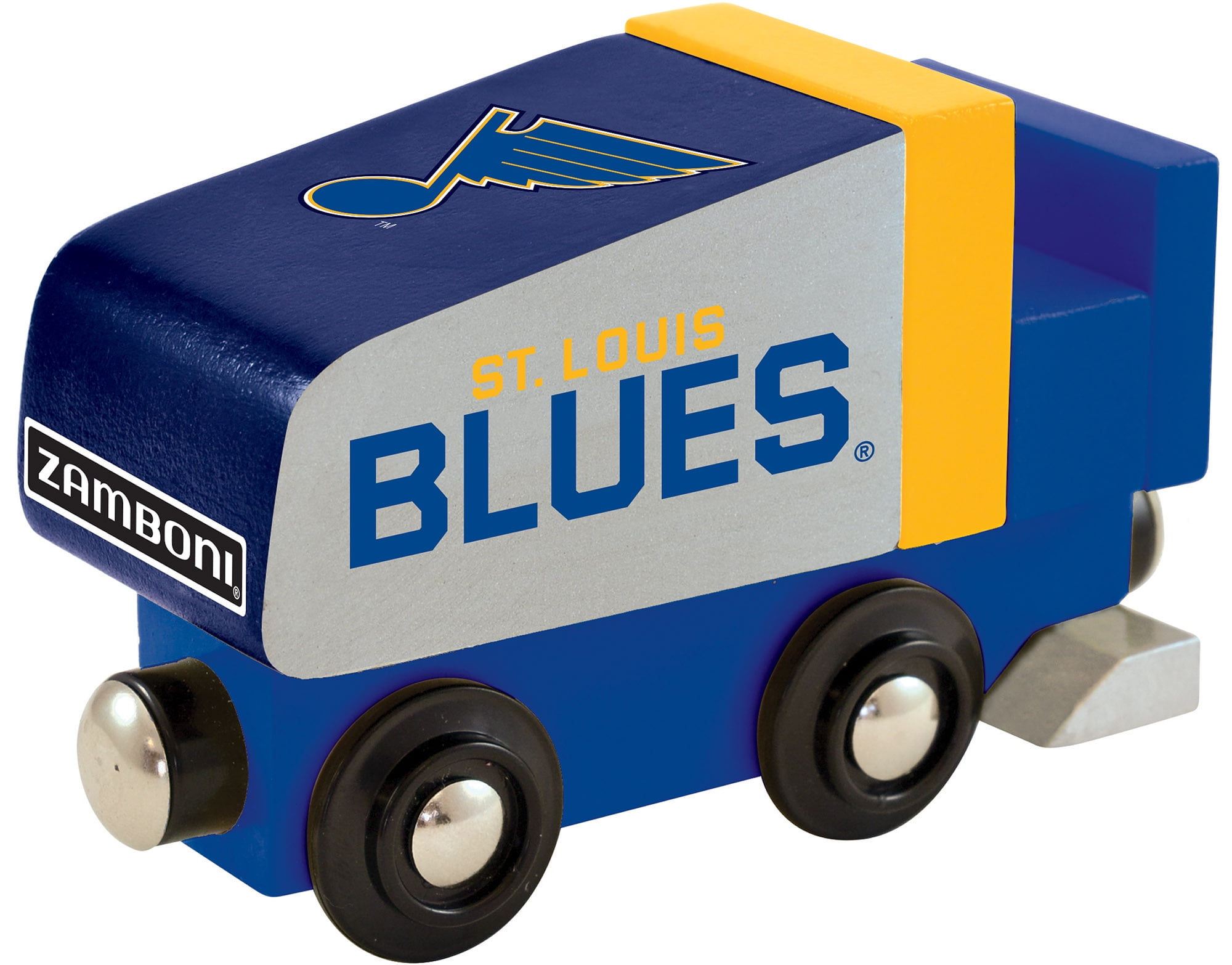MasterPieces Officially Licensed NHL St. Louis Blues Wooden Toy Zamboni ...