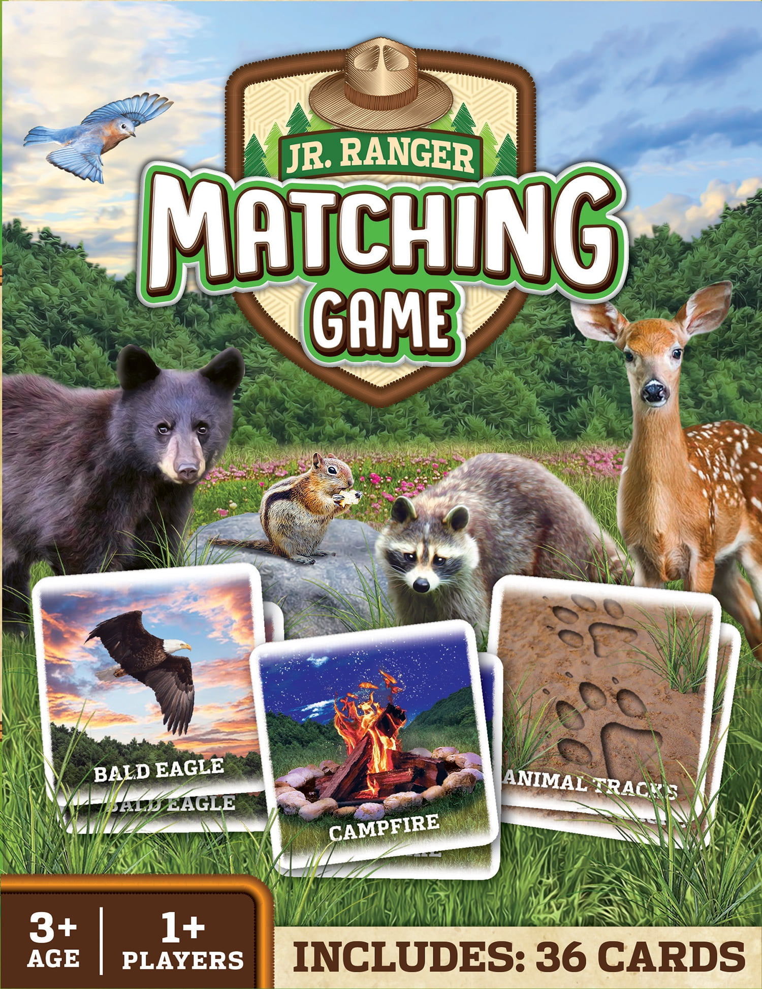MasterPieces Jr. Ranger National Parks Matching Game, Fun & Educational ...