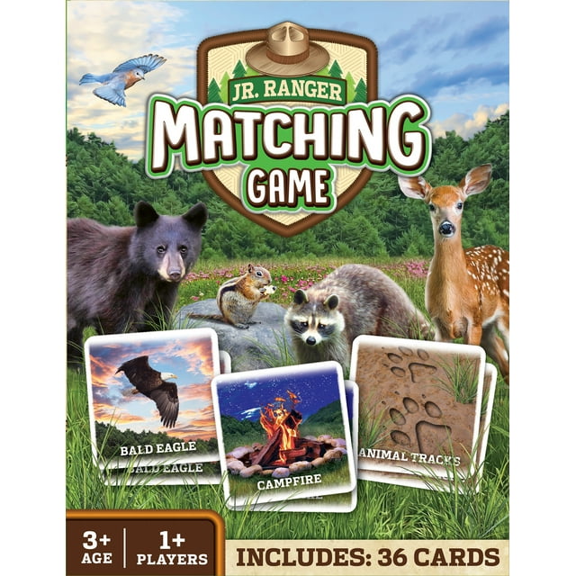 MasterPieces Jr. Ranger National Parks Matching Game, Fun & Educational ...