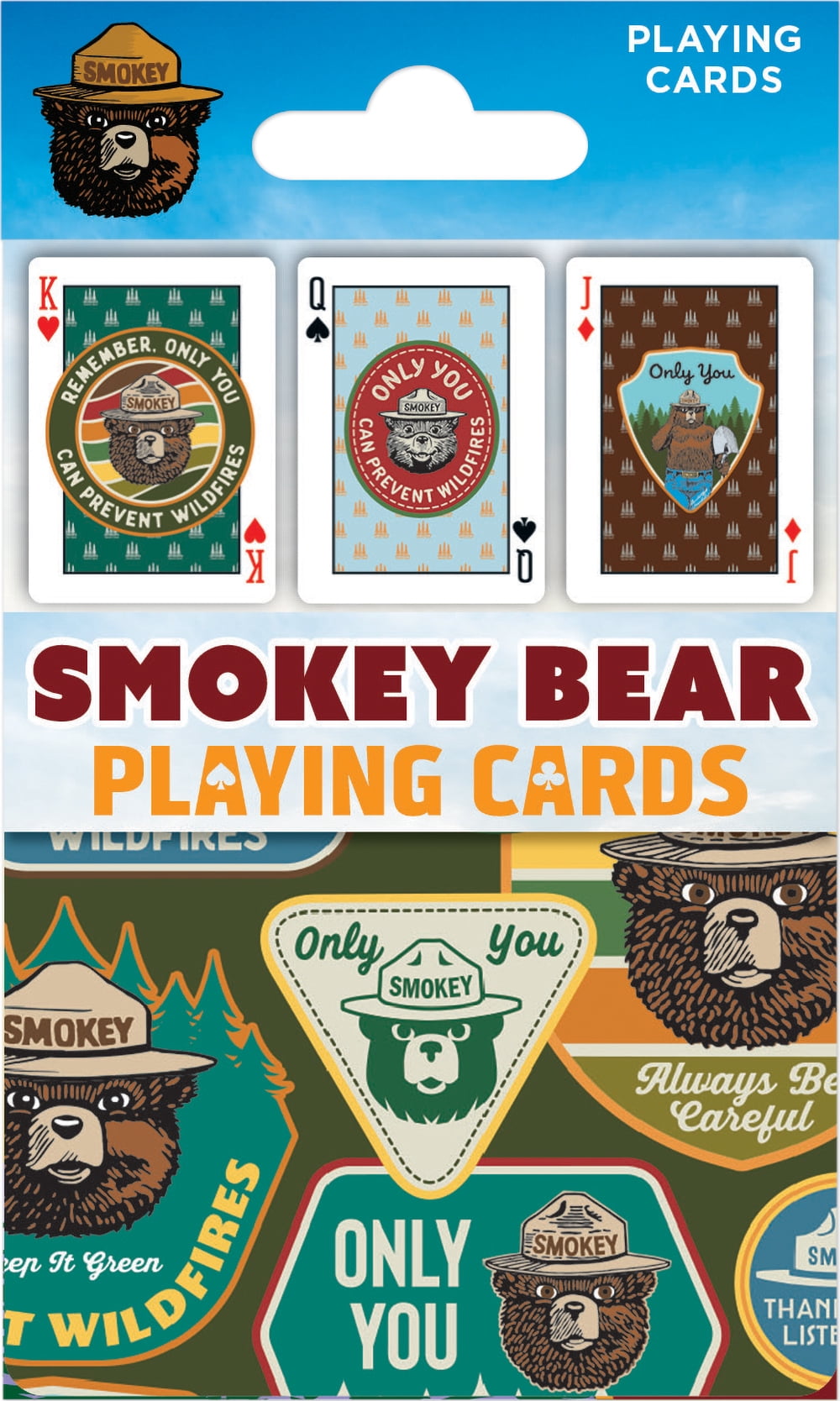 MasterPieces Officially Licensed Smoky Bear Playing Cards - 54 Card ...