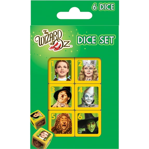 MasterPieces Officially Licensed Wizard of Oz - 6 Piece D6 Gaming Dice ...